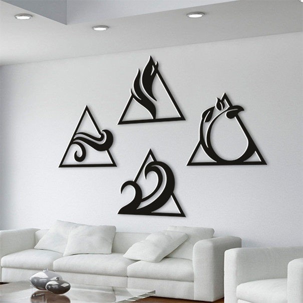 قیمت و خرید استیکر مدل چوبی کد T86 مجموعه چهار عددی