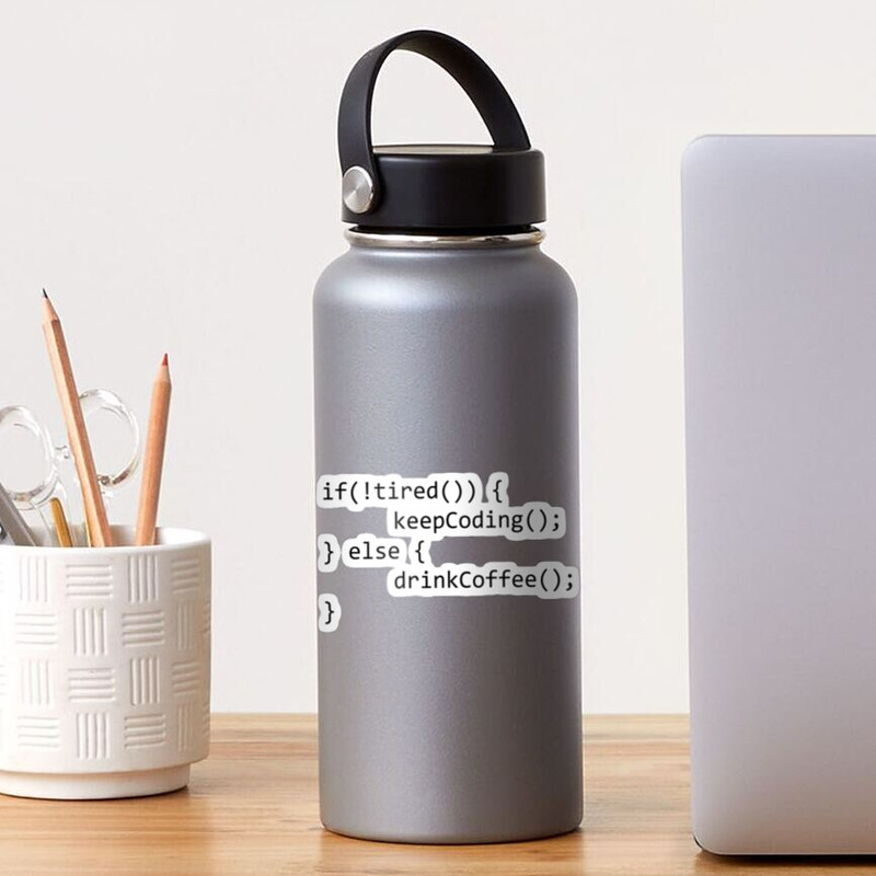 قیمت و خرید استیکر لپ تاپ مدل Keep coding