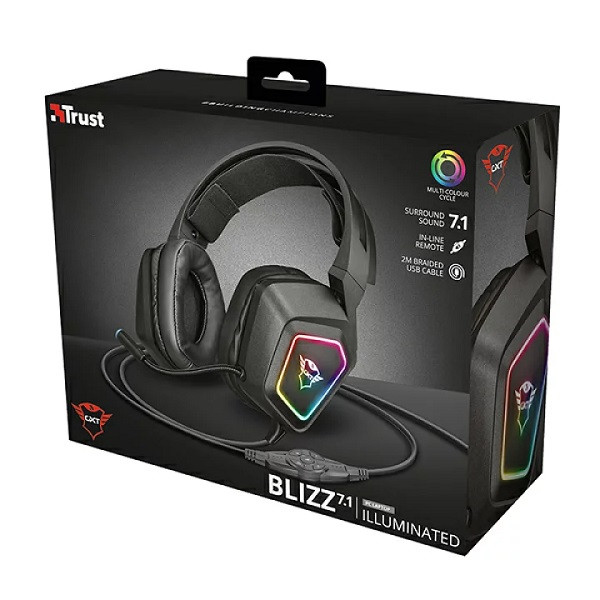 قیمت و خرید هدست مخصوص بازی تراست مدل GXT 450 BLIZZ 7.1 RGB