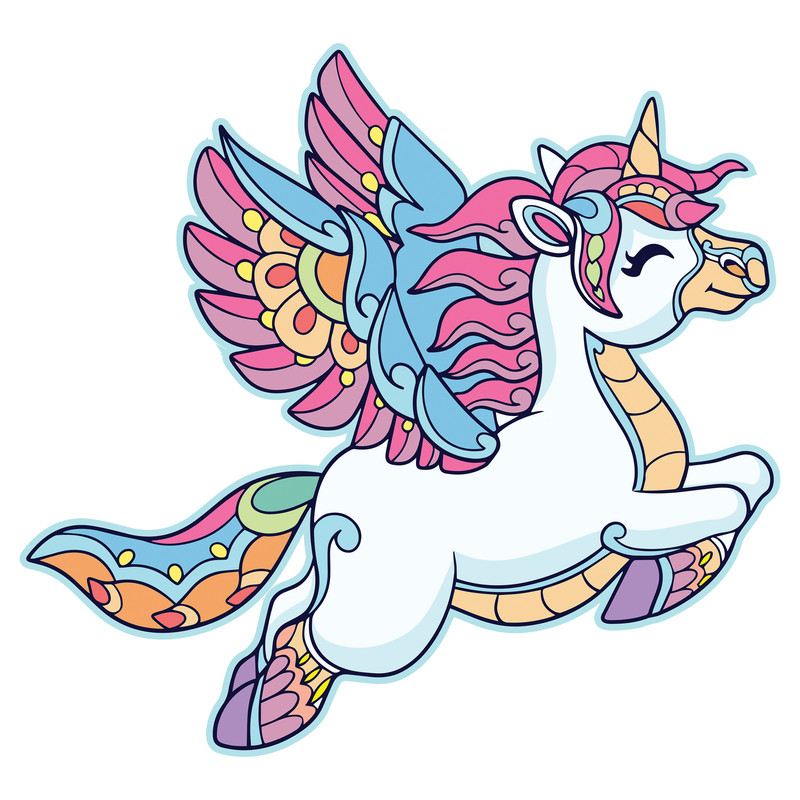 قیمت و خرید استیکر پارچه و لباس مدل dtf طرح یونیکورن کد H20.182 مجموعه 3 عددی