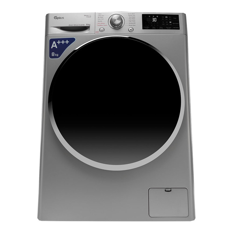 قیمت و خرید ماشین لباسشویی جی پلاس مدل GWM-L880S ظرفیت 8 کیلوگرم
