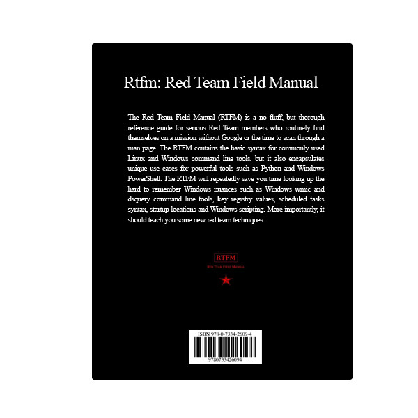 قیمت و خرید کتاب Rtfm: Red Team Field Manual اثر Ben Clark انتشارات نبض دانش