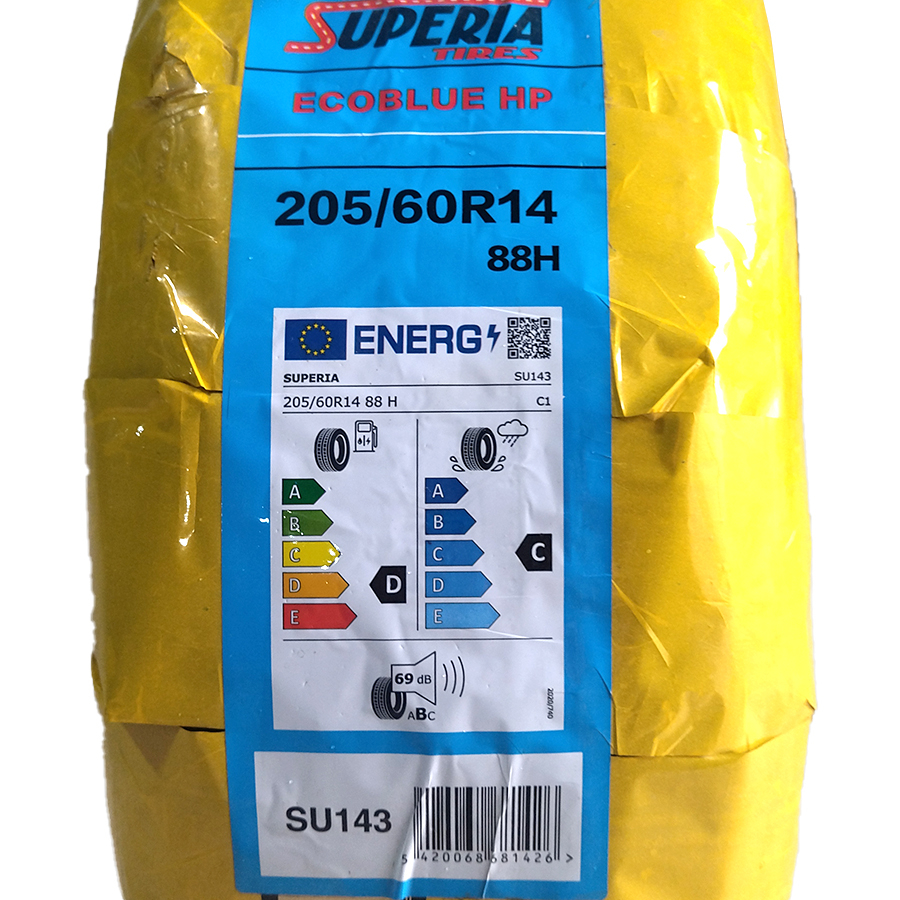 قیمت و مشخصات لاستیک خودرو سوپریا مدل HP سایز 205/60/14-دو حلقه - زیراکو