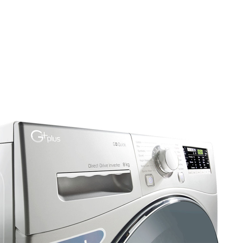 قیمت و خرید ماشین لباسشویی جی پلاس مدل GWM-L8645W ظرفیت 8 کیلوگرم