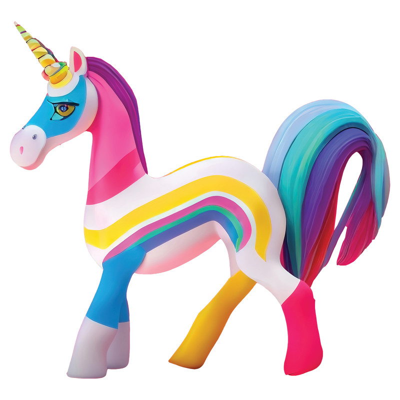 قیمت و خرید استیکر پارچه و لباس مدل dtf طرح یونیکورن کد H15.475 مجموعه 4 عددی