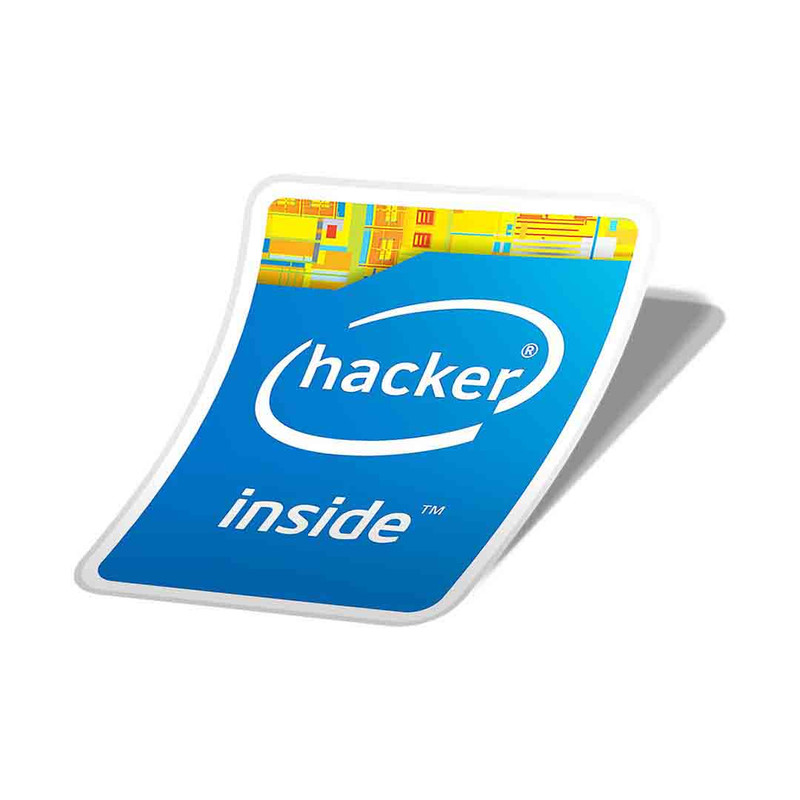 قیمت و خرید استیکر لپ تاپ طرح Hacker Inside (Modern) Sticker کد ST824