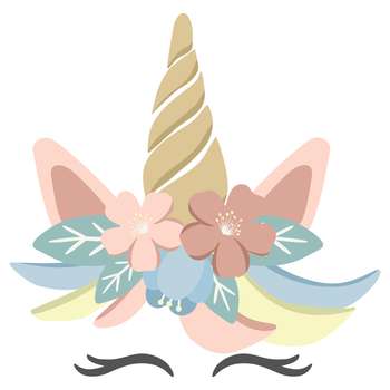 قیمت و خرید استیکر پارچه و لباس مدل dtf طرح یونیکورن کد H15.31 مجموعه 4 عددی