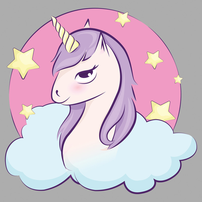 قیمت و خرید استیکر پارچه و لباس مدل dtf طرح یونیکورن کد H20.916 مجموعه 3 عددی