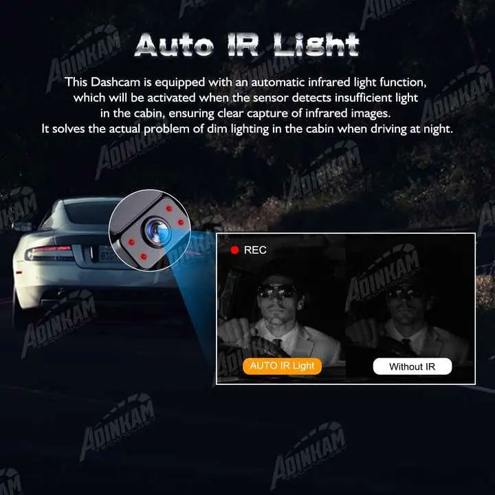 قیمت و خرید دوربین ثبت وقایع خودرو مدل 3 لنز RoadLens-F31-WiFi