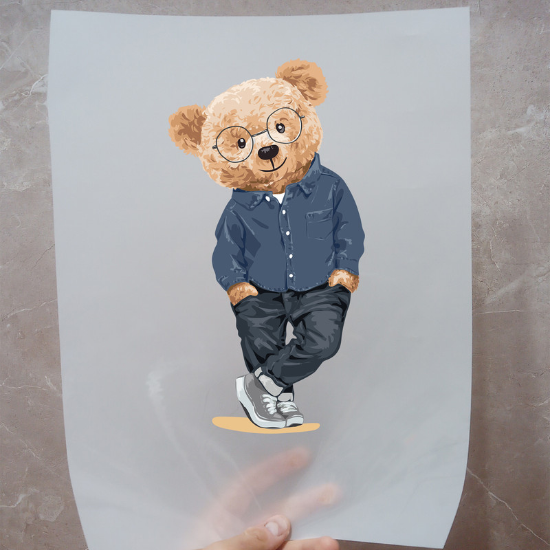 مشخصات، قیمت و خرید استیکر پارچه و لباس مدل dtf طرح تدی کد H30.200 مجموعه 24 عددی | دیجی‌کالا