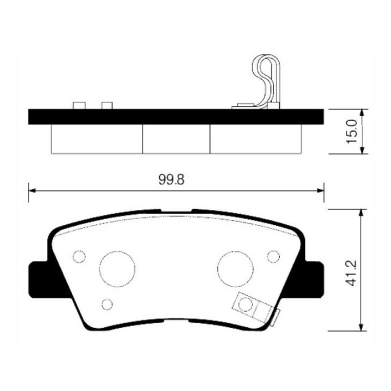 قیمت و خرید لنت ترمز عقب های-کیو مدل SP1239 مناسب برای سانگ یانگ تیوولی