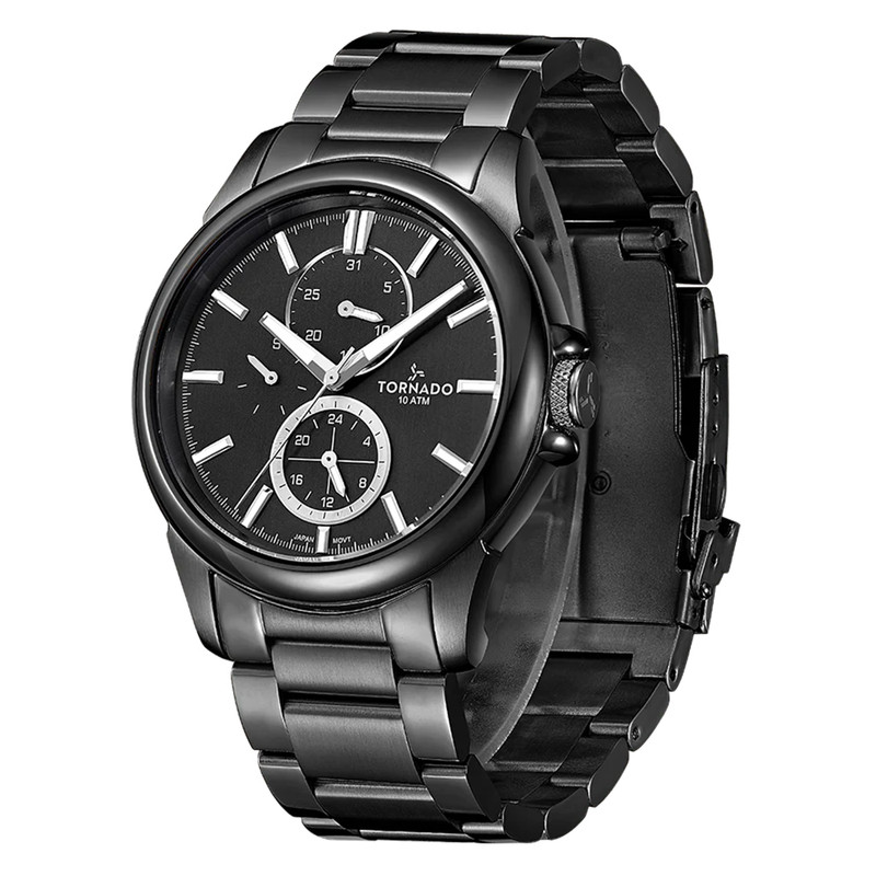 قیمت و خرید ساعت مچی عقربه‌ای مردانه تورنادو مدل T6107-BBBX