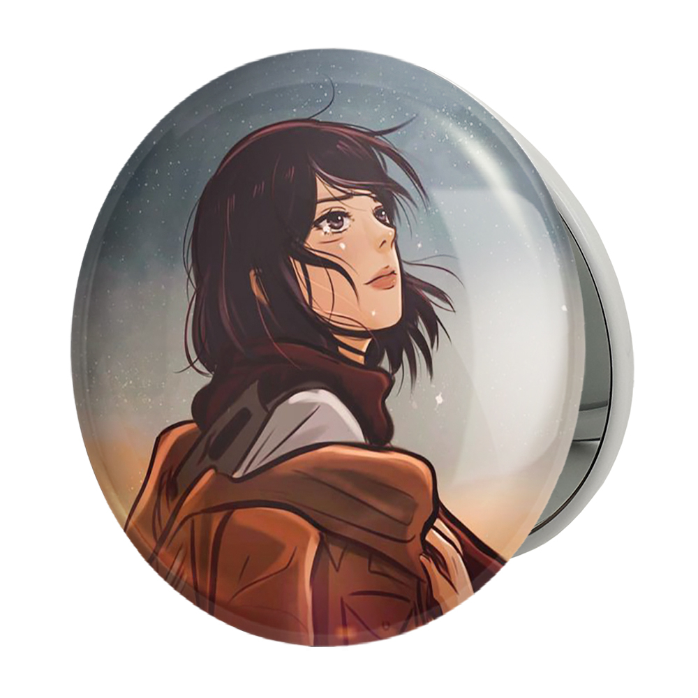 آینه جیبی خندالو طرح میکاسا اکرمن انیمه اتک آن تایتان Attack On Titan