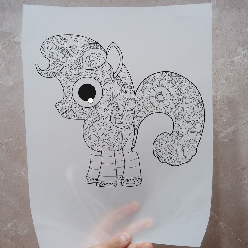 قیمت و خرید استیکر پارچه و لباس مدل dtf طرح یونیکورن کد H15.1047 مجموعه 4 عددی