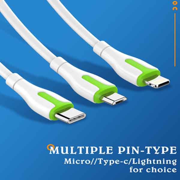 قیمت و خرید کابل تبدیل Usb به لایتنینگ الدینیو مدل Ls571 طول 1 متر