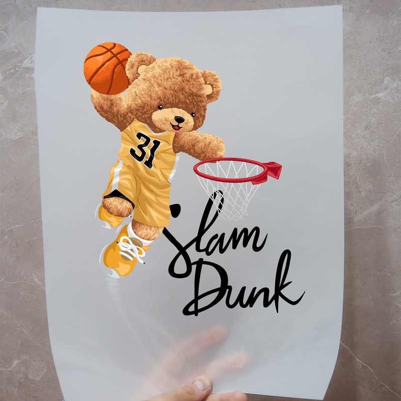 قیمت و خرید استیکر پارچه و لباس مدل dtf طرح تدی کد H15.74 مجموعه 24 عددی