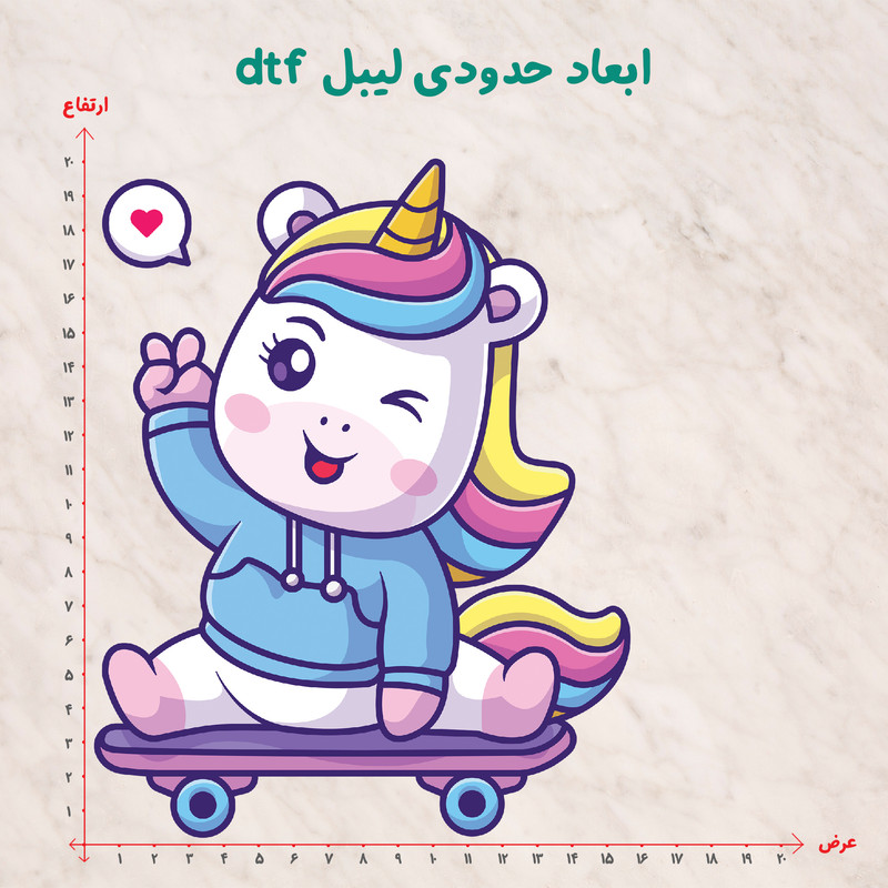 قیمت و خرید استیکر پارچه و لباس مدل dtf طرح یونیکورن کد H20.827 مجموعه 3 عددی