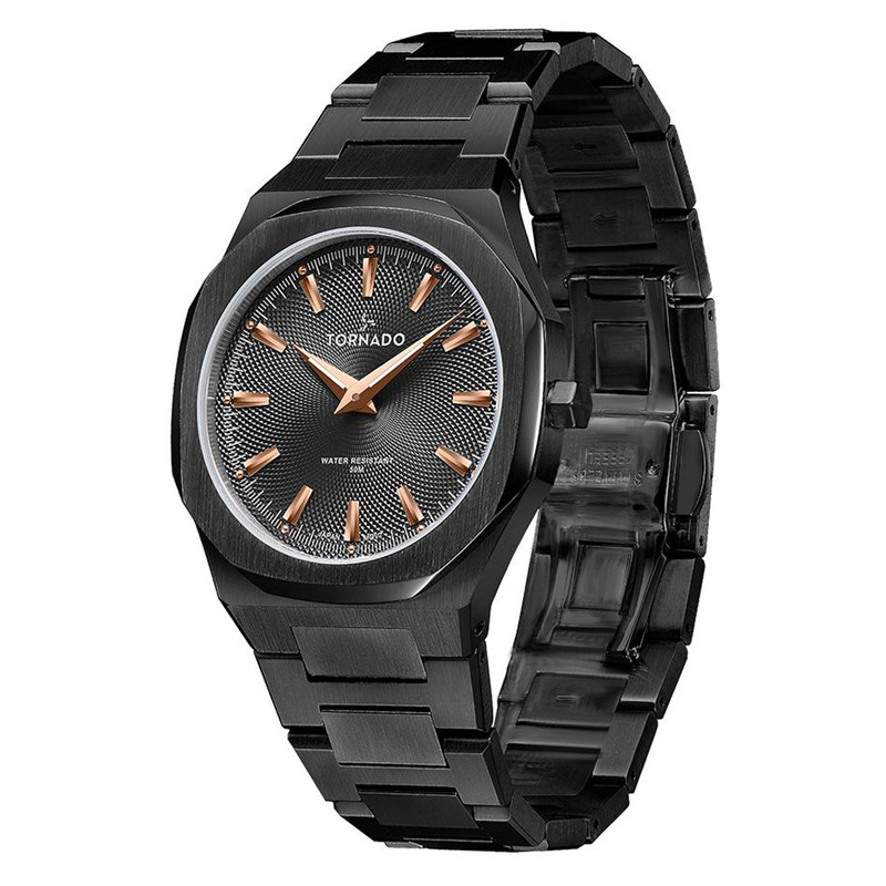 قیمت و خرید ساعت مچی عقربه‌ای مردانه تورنادو مدل T21003-BBBBK