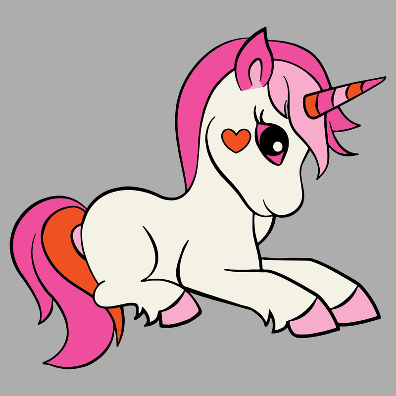 قیمت و خرید استیکر پارچه و لباس مدل dtf طرح یونیکورن کد H20.1008 مجموعه 3 عددی