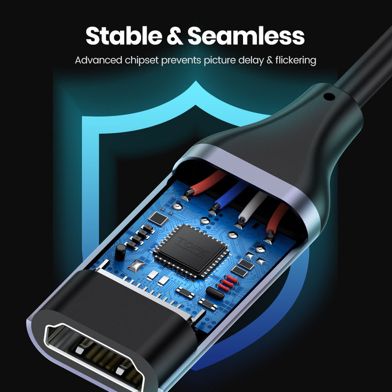 قیمت و خرید مبدل USB-C به HDMI تاپکی مدل LH-11 طول 0.11 متر