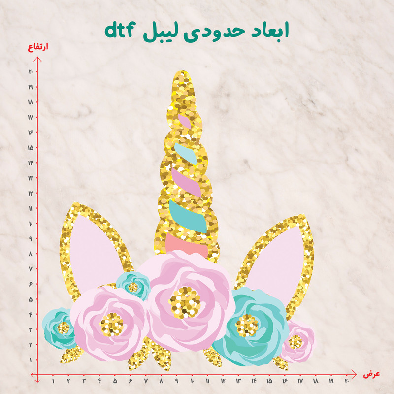 قیمت و خرید استیکر پارچه و لباس مدل dtf طرح یونیکورن کد H20.3 مجموعه 6 عددی