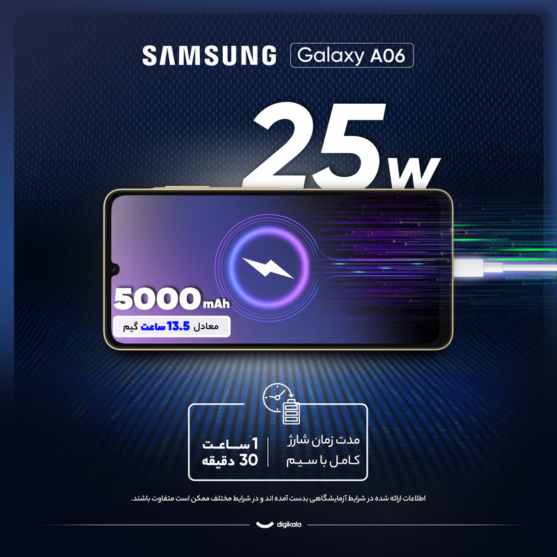 قیمت و خرید گوشی موبایل سامسونگ مدل Galaxy A06 دو سیم کارت ظرفیت 64
