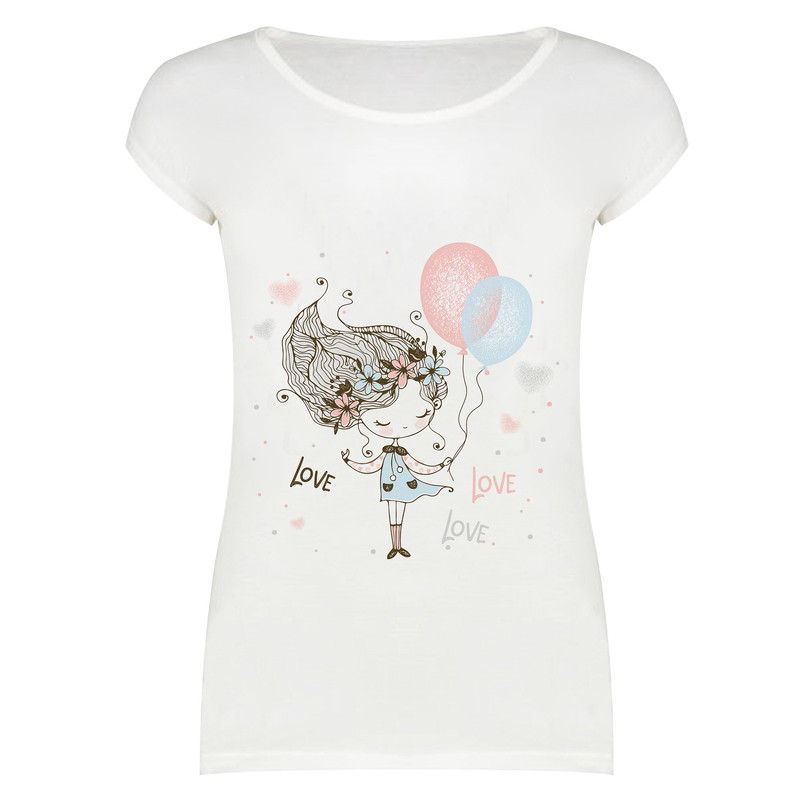 مشخصات، قیمت و خرید تی شرت زنانه کد SKH0004_127 | دیجی‌کالا