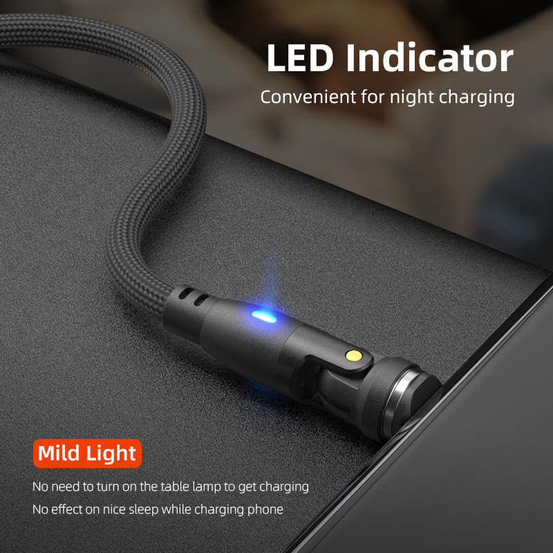 قیمت و خرید کابل تبدیل مغناطیسی به لایتنینگ Microusb Usb C مدل 5
