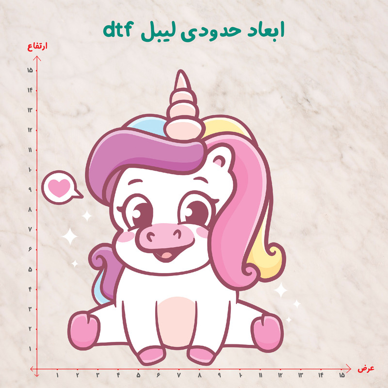 قیمت و خرید استیکر پارچه و لباس مدل dtf طرح یونیکورن کد H15.971 مجموعه 4 عددی