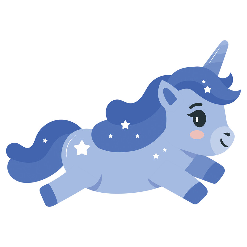 قیمت و خرید استیکر پارچه و لباس مدل dtf طرح یونیکورن کد H20.318 مجموعه 3 عددی