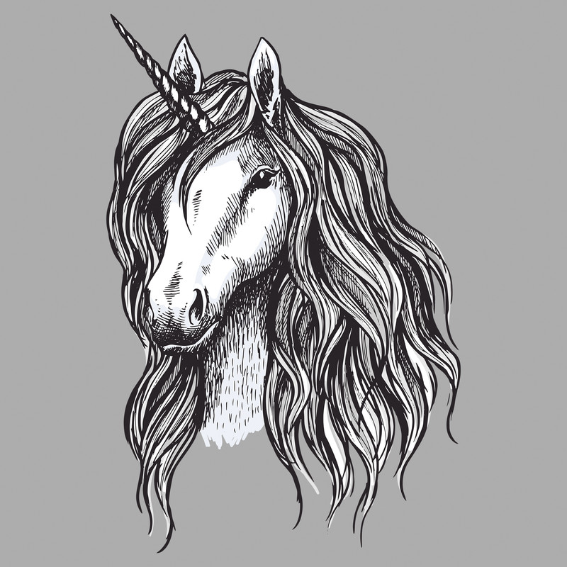 قیمت و خرید استیکر پارچه و لباس مدل dtf طرح یونیکورن کد H15.192 مجموعه 4 عددی