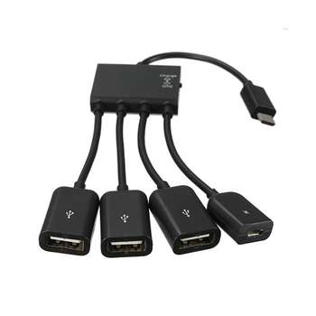 قیمت و خرید هاب 4 پورت USB-C /USB 2.0 / microUSB مدل USMI