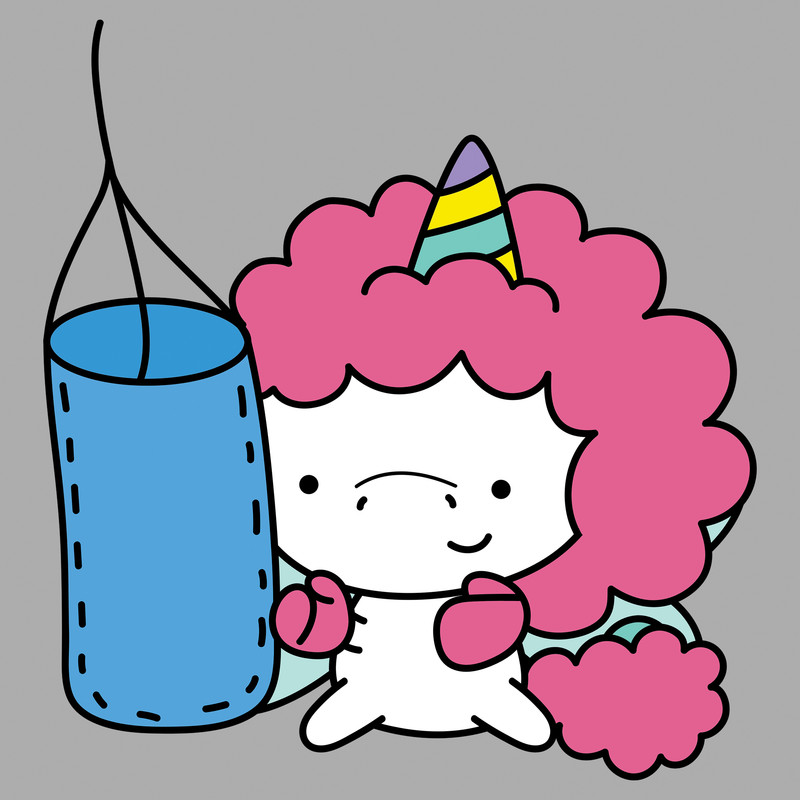 قیمت و خرید استیکر پارچه و لباس مدل dtf طرح یونیکورن کد H20.895 مجموعه 3 عددی