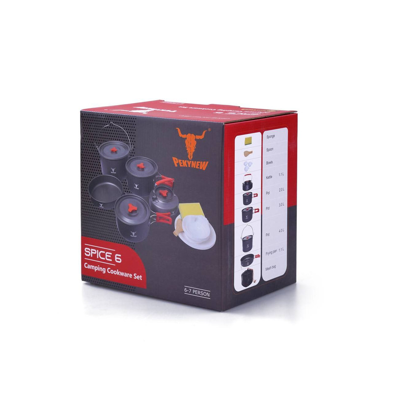 قیمت و خرید مجموعه ظروف سفری پکینیو مدل 6-7 person