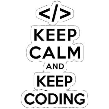 قیمت و خرید استیکر لپ تاپ مدل Keep calm and keep coding
