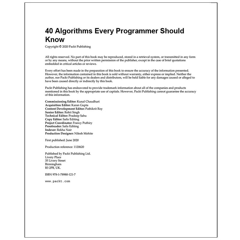 قیمت و خرید کتاب 40algorithms Every Programmer Should Know اثر Imran