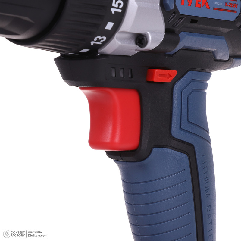 قیمت و خرید دریل پیچ‌گوشتی شارژی لیتیوم ایوک مدل K-7214v