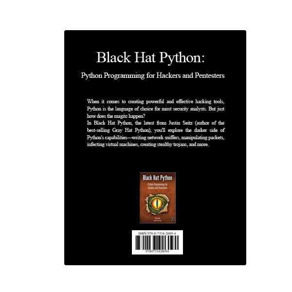 قیمت و خرید کتاب Black Hat Python اثر Justin Seitz انتشارات نبض دانش