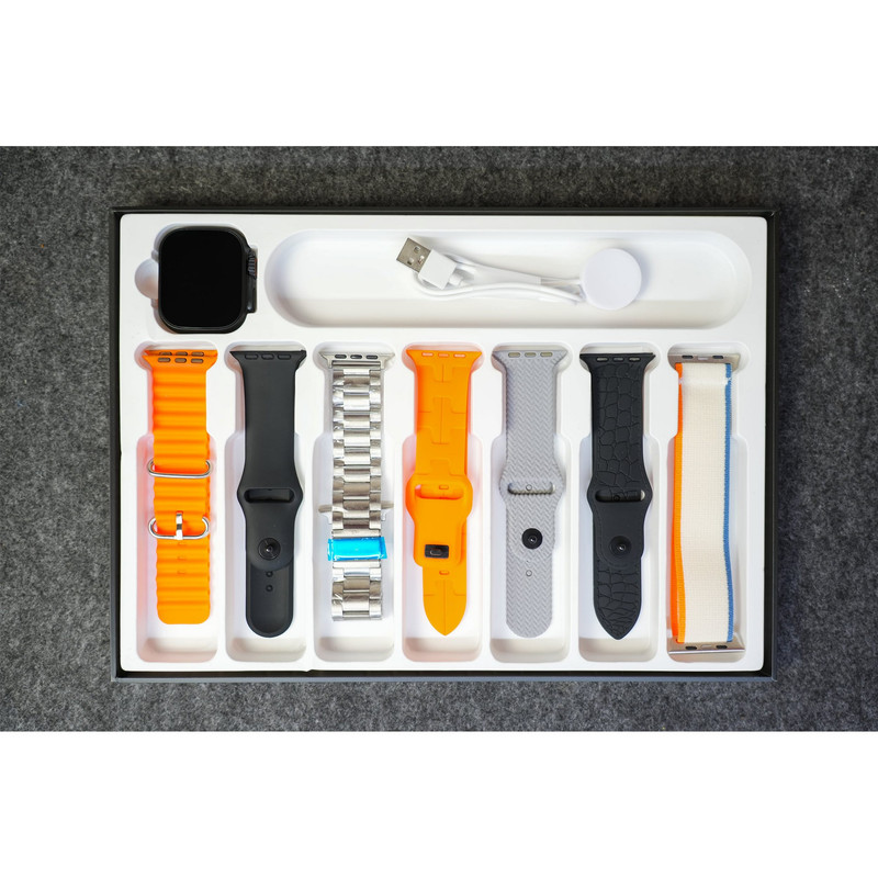 قیمت و خرید ساعت هوشمند مدل WS-61 ULTRA 2 به همراه 7 بند متنوع و شارژ بی سیم دارای دارای صفحه ...