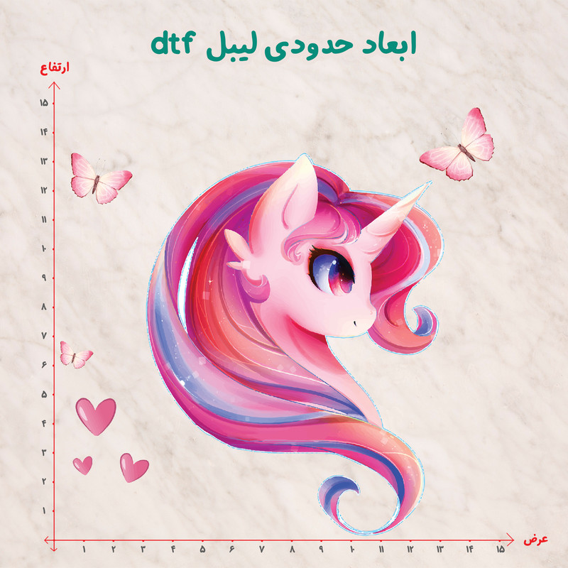 قیمت و خرید استیکر پارچه و لباس مدل dtf طرح یونیکورن کد H15.348 مجموعه 4 عددی