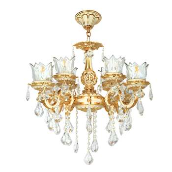 قیمت و خرید لوستر هشت شعله چشمه نور کد S3559/4G-CR