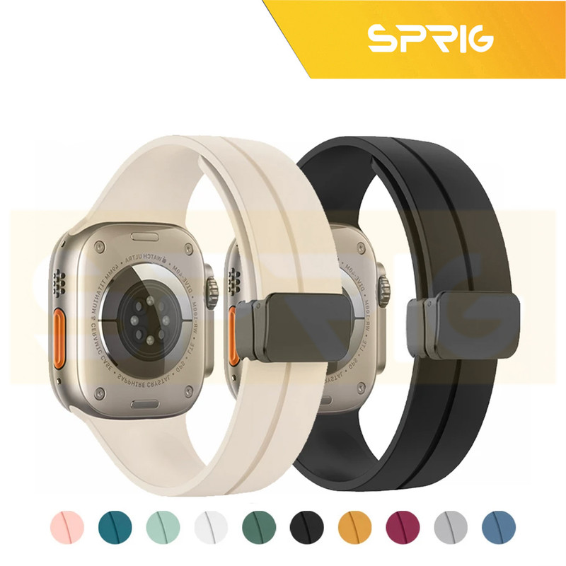 قیمت و خرید بند اسپریگ مدل Magnetic Silicon مناسب برای ساعت هوشمند هاینو تکو T89 Ultra / T99 ...