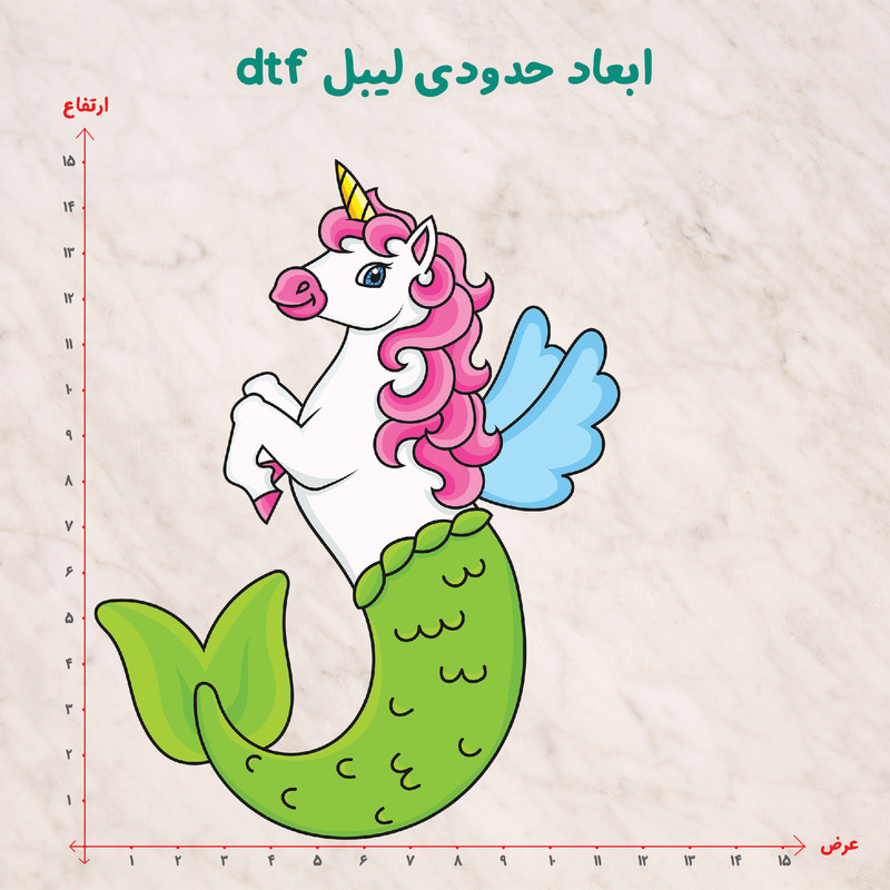 قیمت و خرید استیکر پارچه و لباس مدل dtf طرح یونیکورن کد H15.265 مجموعه 4 عددی