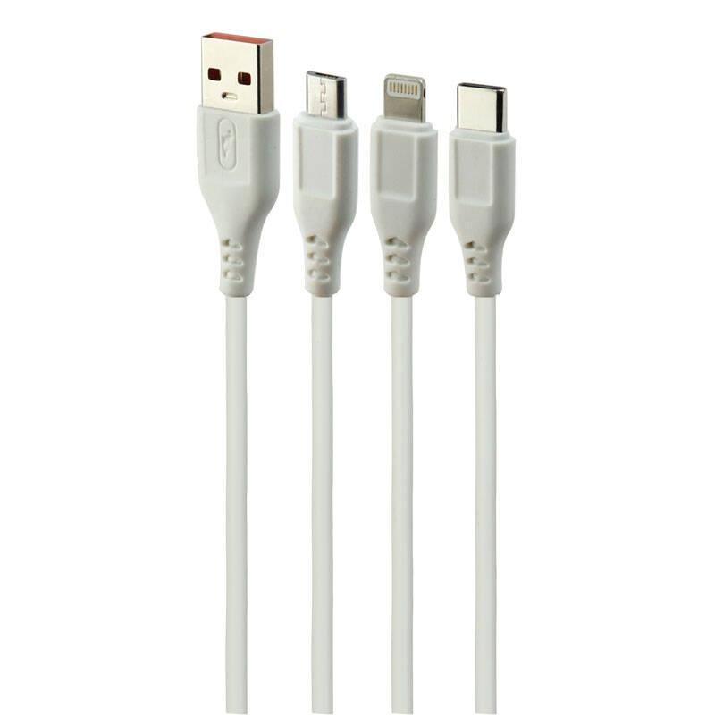 قیمت و خرید کابل تبدیل Usb به لایتنینگ Microusb Usb C اسکای دلفین مدل 3