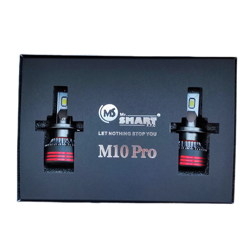 قیمت و خرید هدلایت لامپ خودرو اسمارت مدل M10 PRO پایه H7 بسته دو عددی