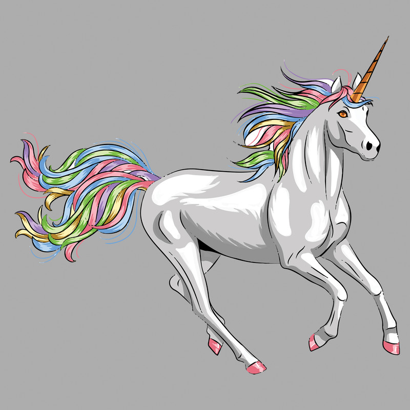 قیمت و خرید استیکر پارچه و لباس مدل dtf طرح یونیکورن کد H20.282 مجموعه 3 عددی