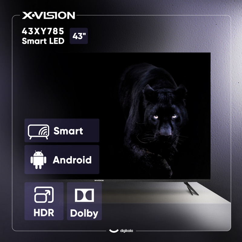 قیمت و خرید تلویزیون ال ای دی هوشمند ایکس ویژن مدل 43XY785 سایز 43 اینچ