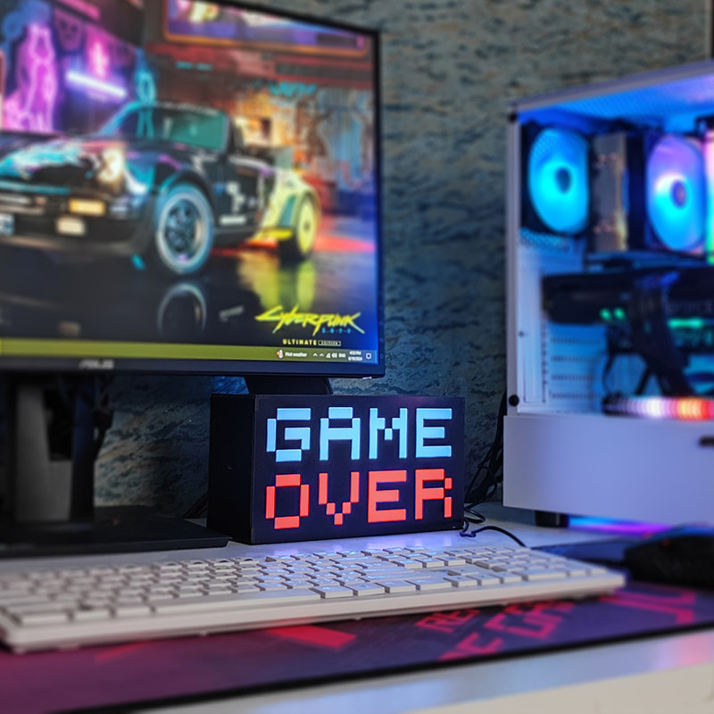 قیمت و خرید چراغ رومیزی مدل 8 بیت طرح Game Over