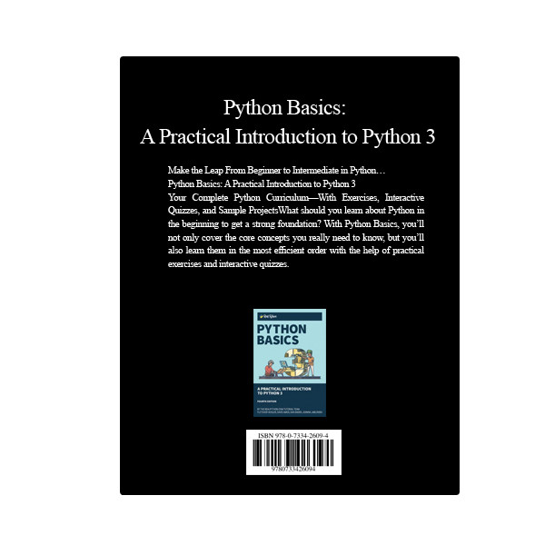 قیمت و خرید کتاب Python Basics A Practical Introduction To Python 3