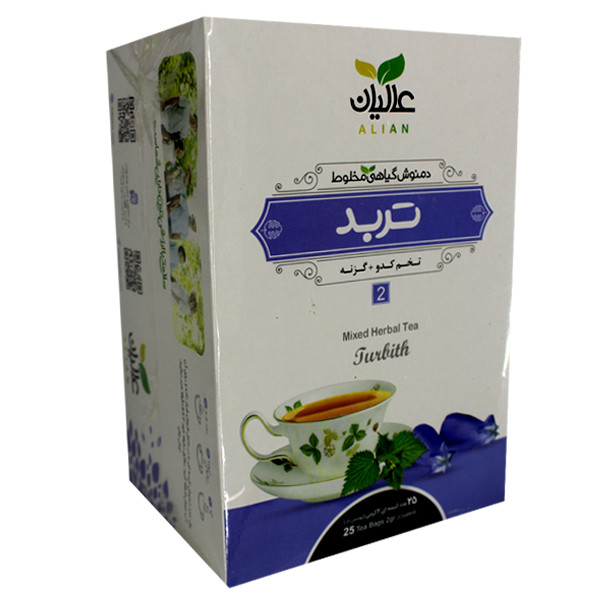 قیمت و خرید دمنوش کیسه ای تربد عالیان بسته 25 عددی